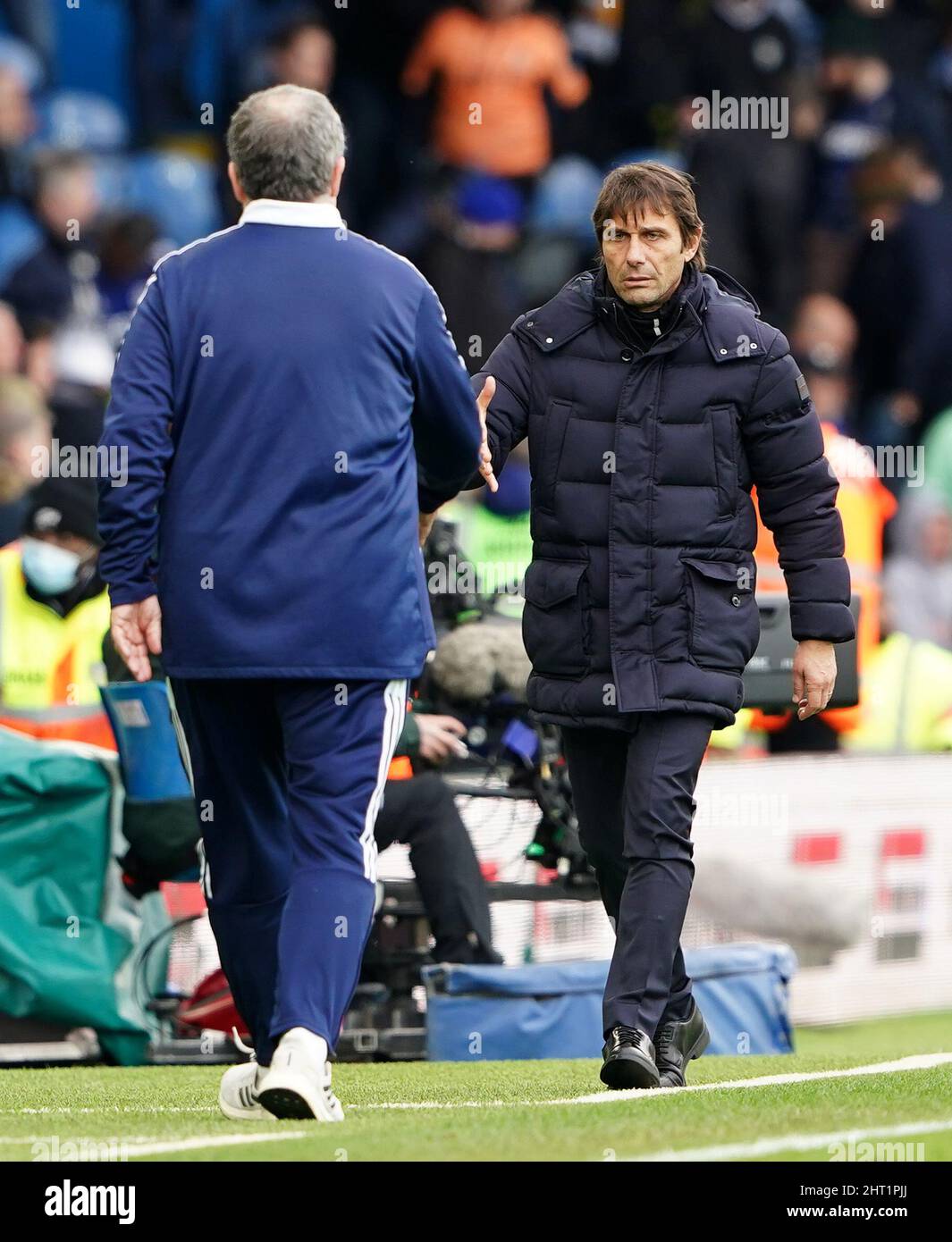 Leeds United manager Marcelo Bielsa (left) and Tottenham Hotspur ... Leeds United manager Marcelo Bielsa (left) and Tottenham Hotspur ...