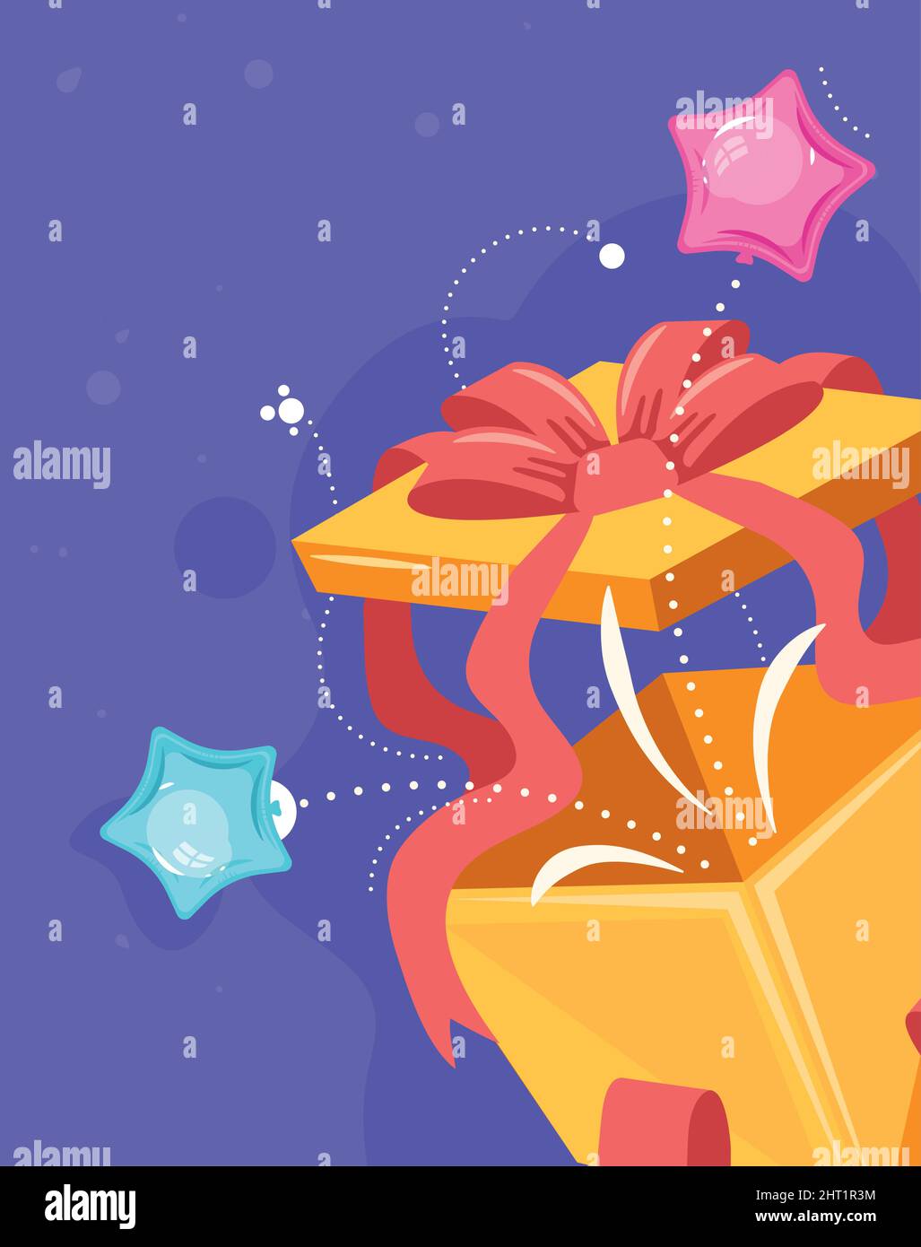 birthday gift surprise stars celebration Stock Vector Image & Art - Alamy