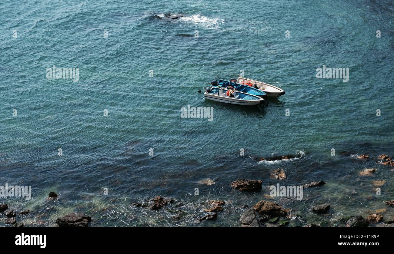 Beautiful view berthed boats hi-res stock photography and images - Alamy