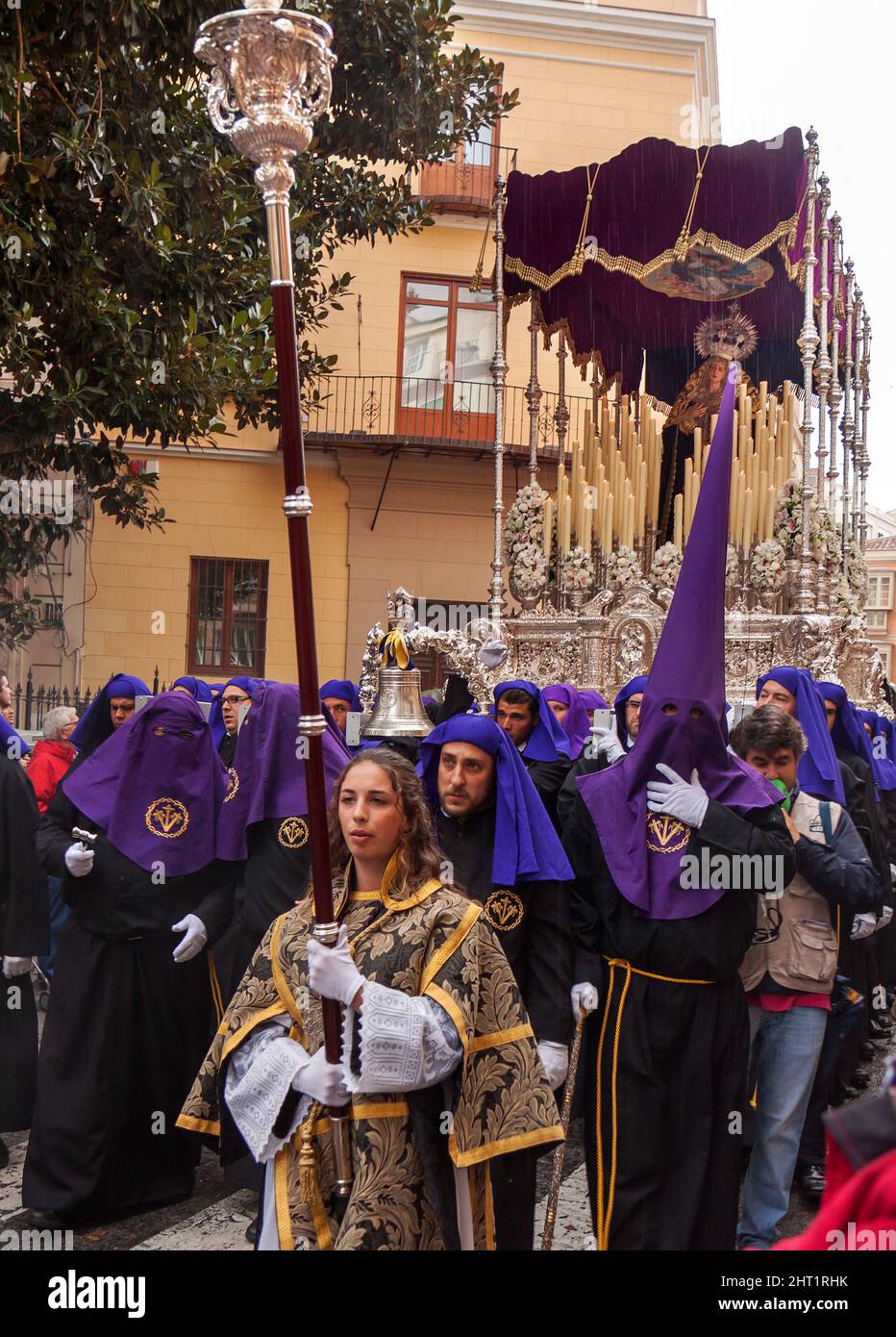 Holy week, procession of the Brotherhood of Crucifixion in Calle ...