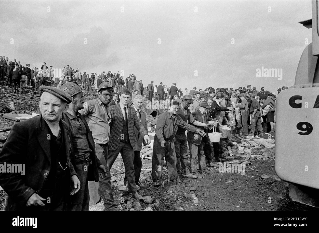 Aberfan, South Wales, circa 21st October 1966 Picture shows the mud and ...