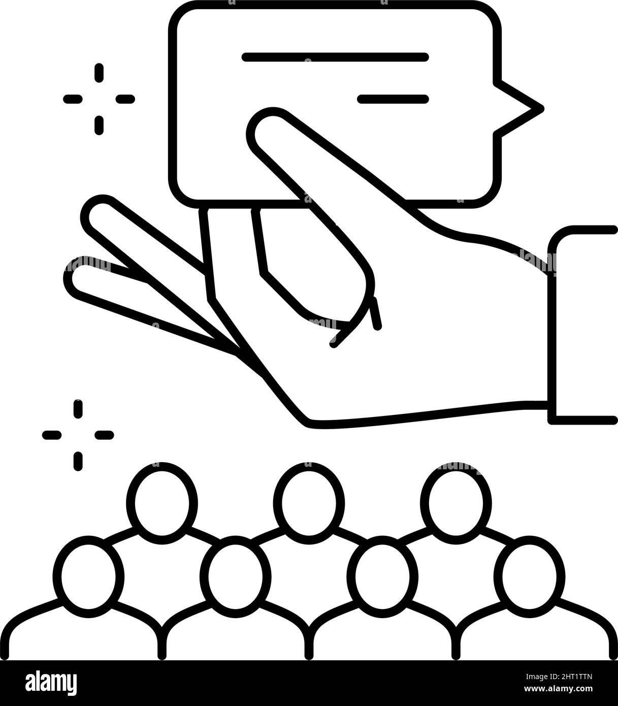 advisory boards and mentors line icon vector illustration Stock Vector ...