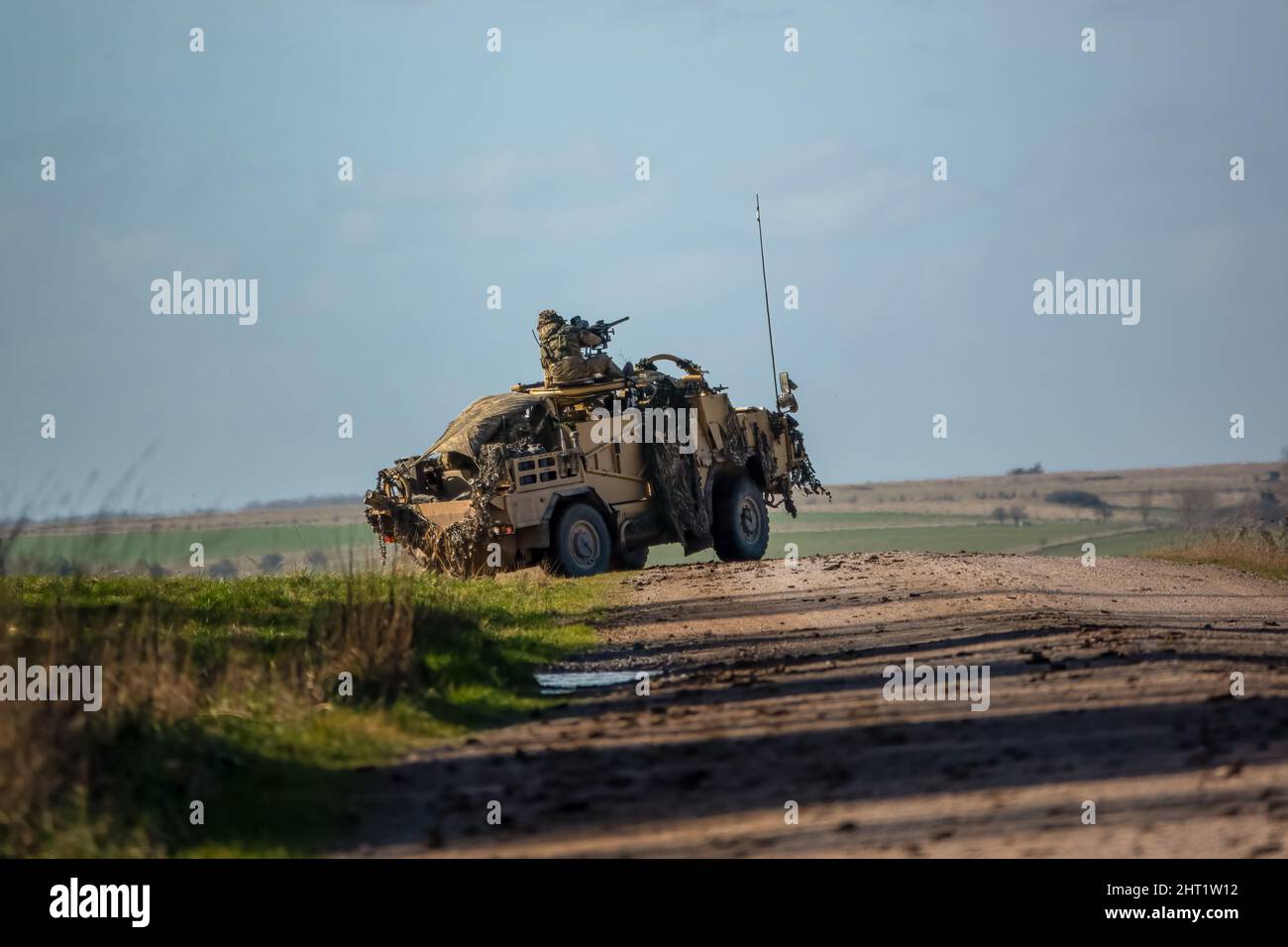 British army Supacat Coyote 6x6 rapid assault, fire support and ...