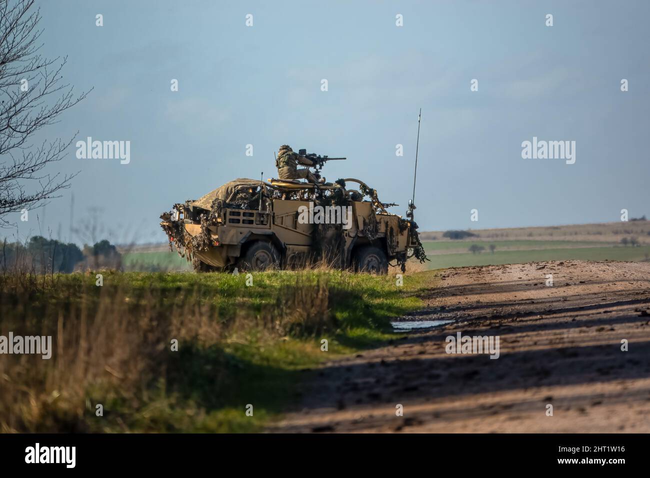 British army Supacat Coyote 6x6 rapid assault, fire support and ...