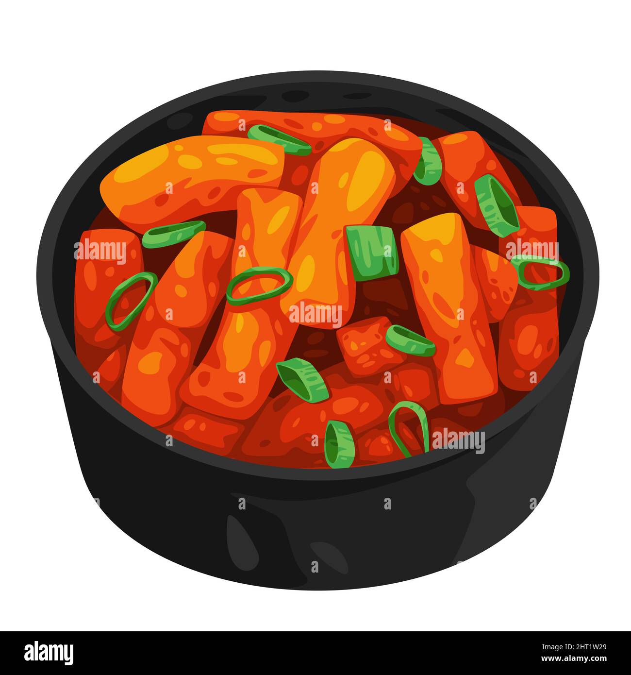 Tteokbokki tteok Cut Out Stock Images & Pictures - Alamy