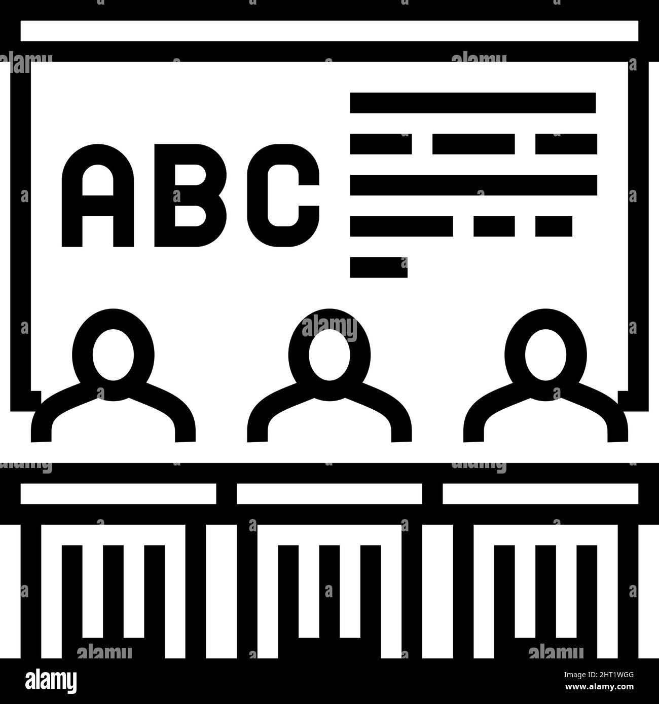 school english line icon vector illustration Stock Vector Image & Art ...