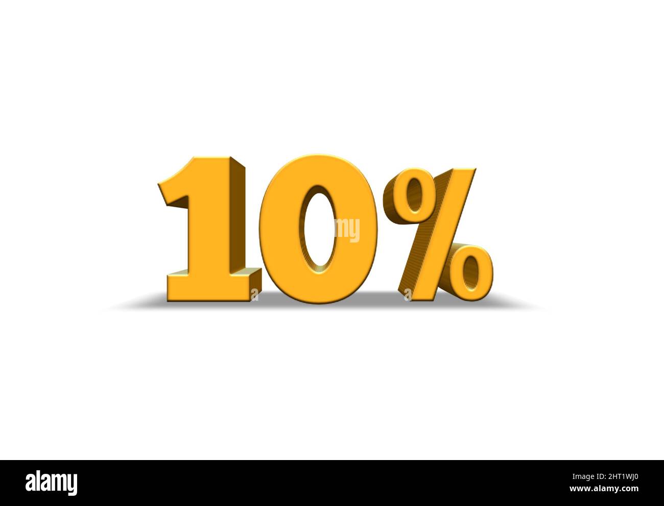 Gold ten percent hi-res stock photography and images - Alamy
