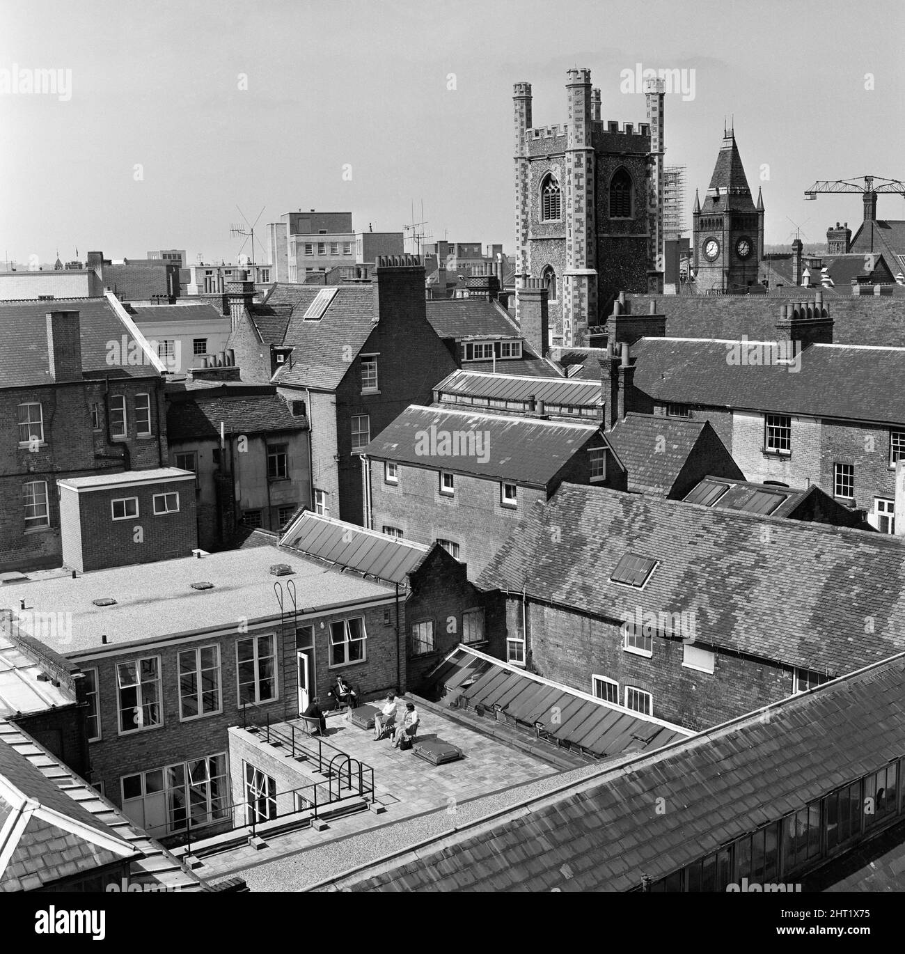 The view from the top of the Prudential Building, Reading, Berkshire ...