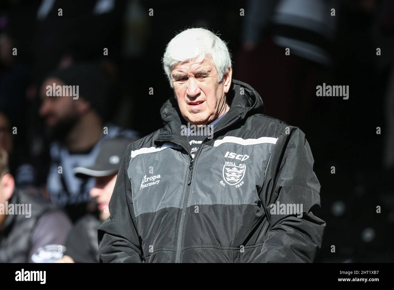 Hull FC fan awaits the kick off Stock Photo - Alamy