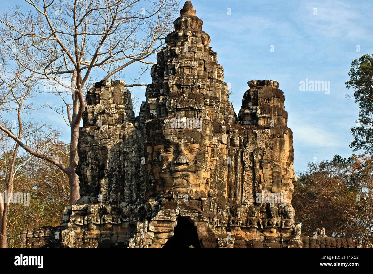 Angkor Thom South gate, Angkor, Siem Reap, kingdom of Cambodia, Southeast Asia Stock Photo - Alamy