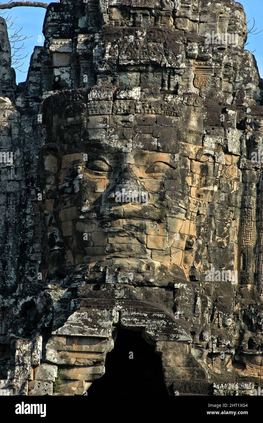 Angkor Thom South gate, Angkor, Siem Reap, kingdom of Cambodia ...