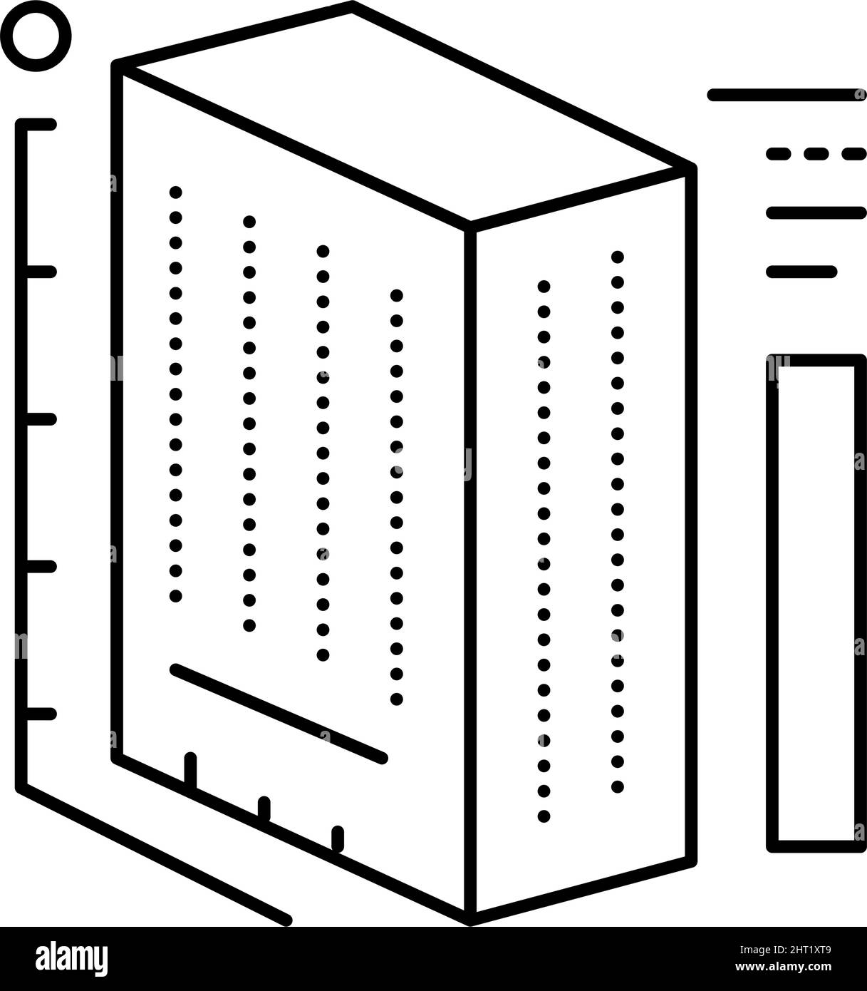 building construction sizes modeling line icon vector illustration ... building construction sizes modeling line icon vector illustration ...