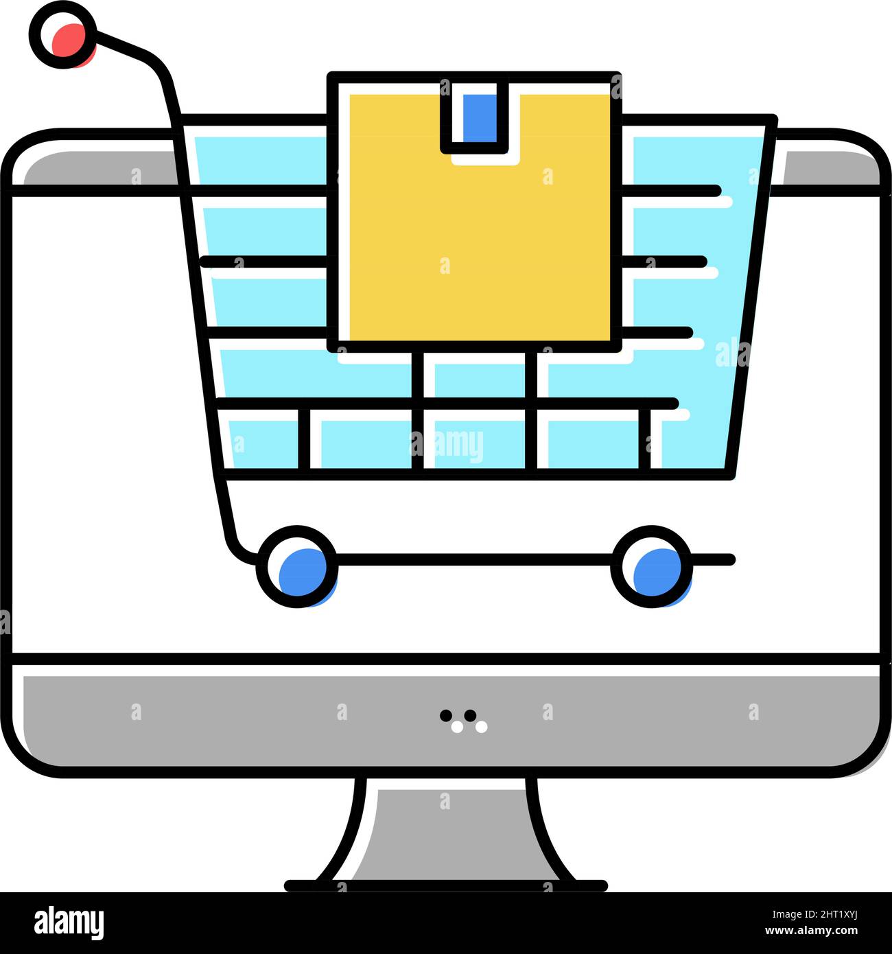 online store color icon vector illustration Stock Vector Image & Art ...