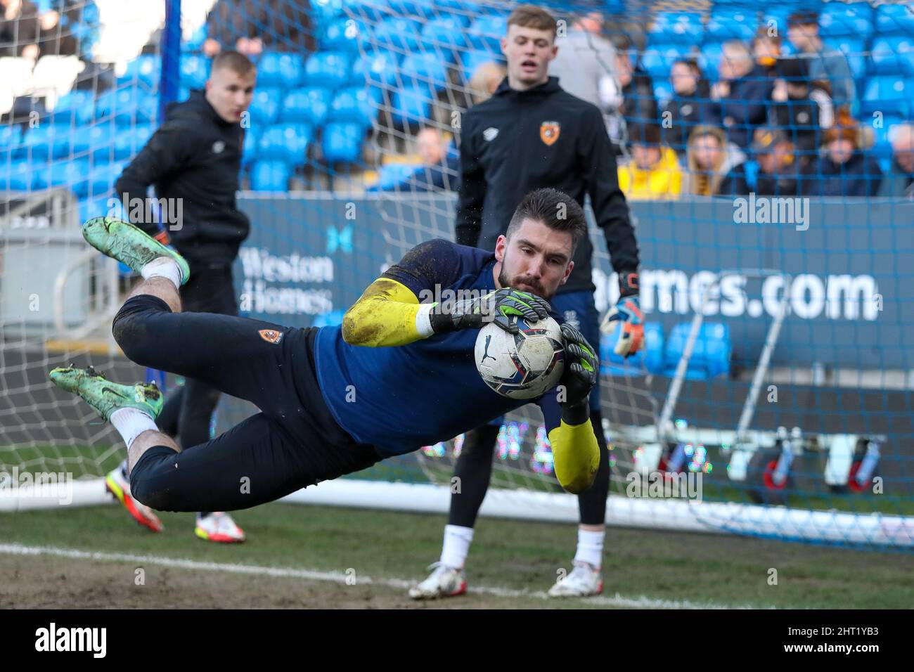 Matt Ingram #1 of Hull City during the pre match warm up Stock Photo ...