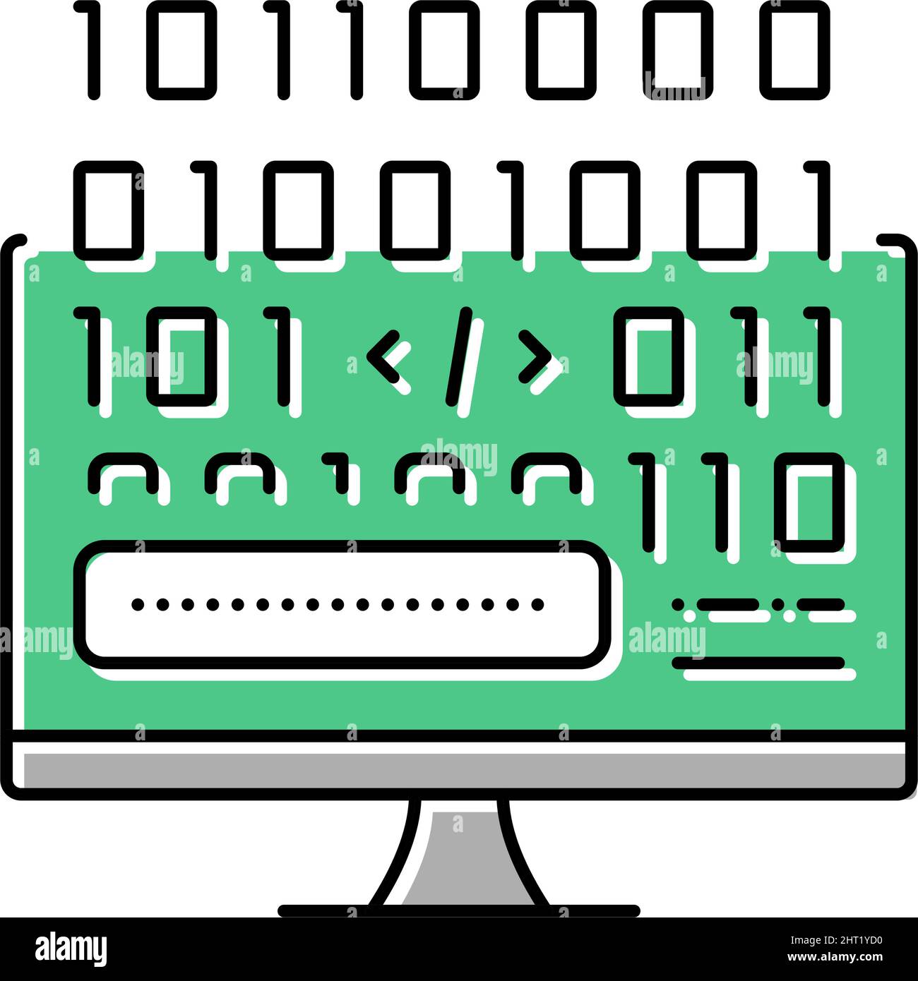 microcode development color icon vector illustration Stock Vector Image ...