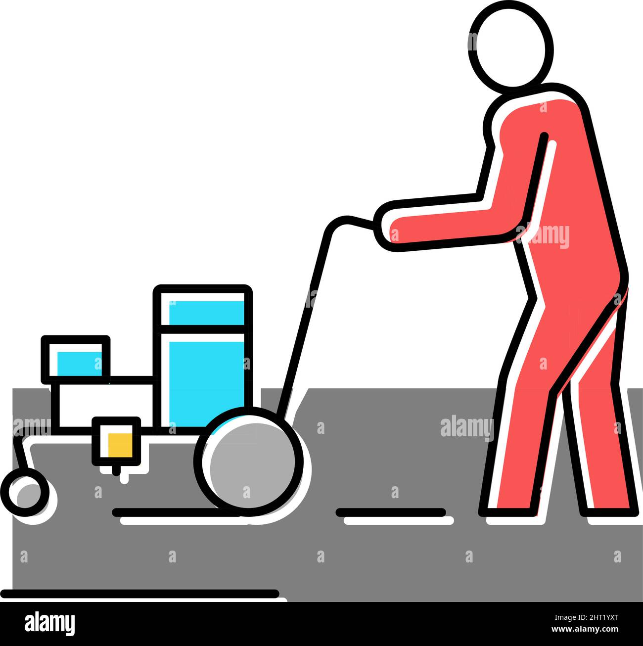marking road color icon vector illustration Stock Vector Image & Art ...