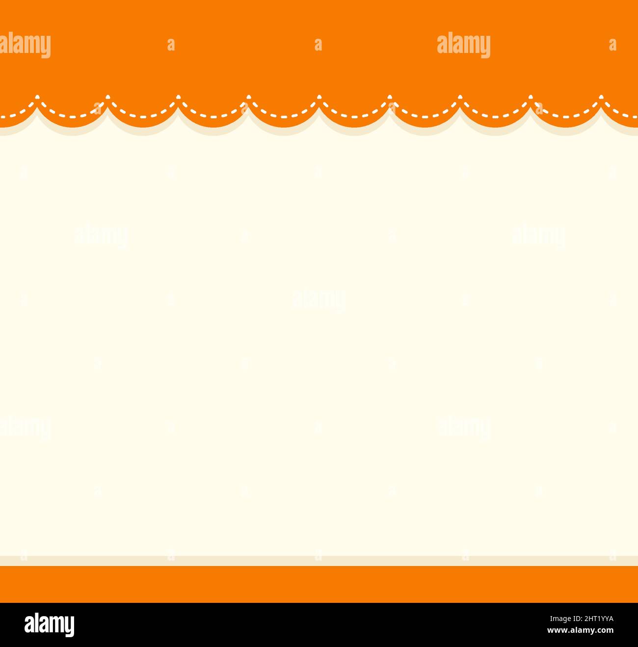 Cute blank orange color border for worksheet illustration Stock Vector ...