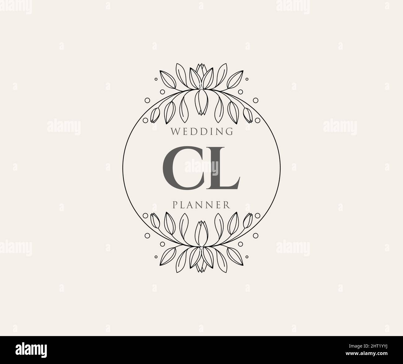 CL Initials letter Wedding monogram logos collection, hand drawn modern ...
