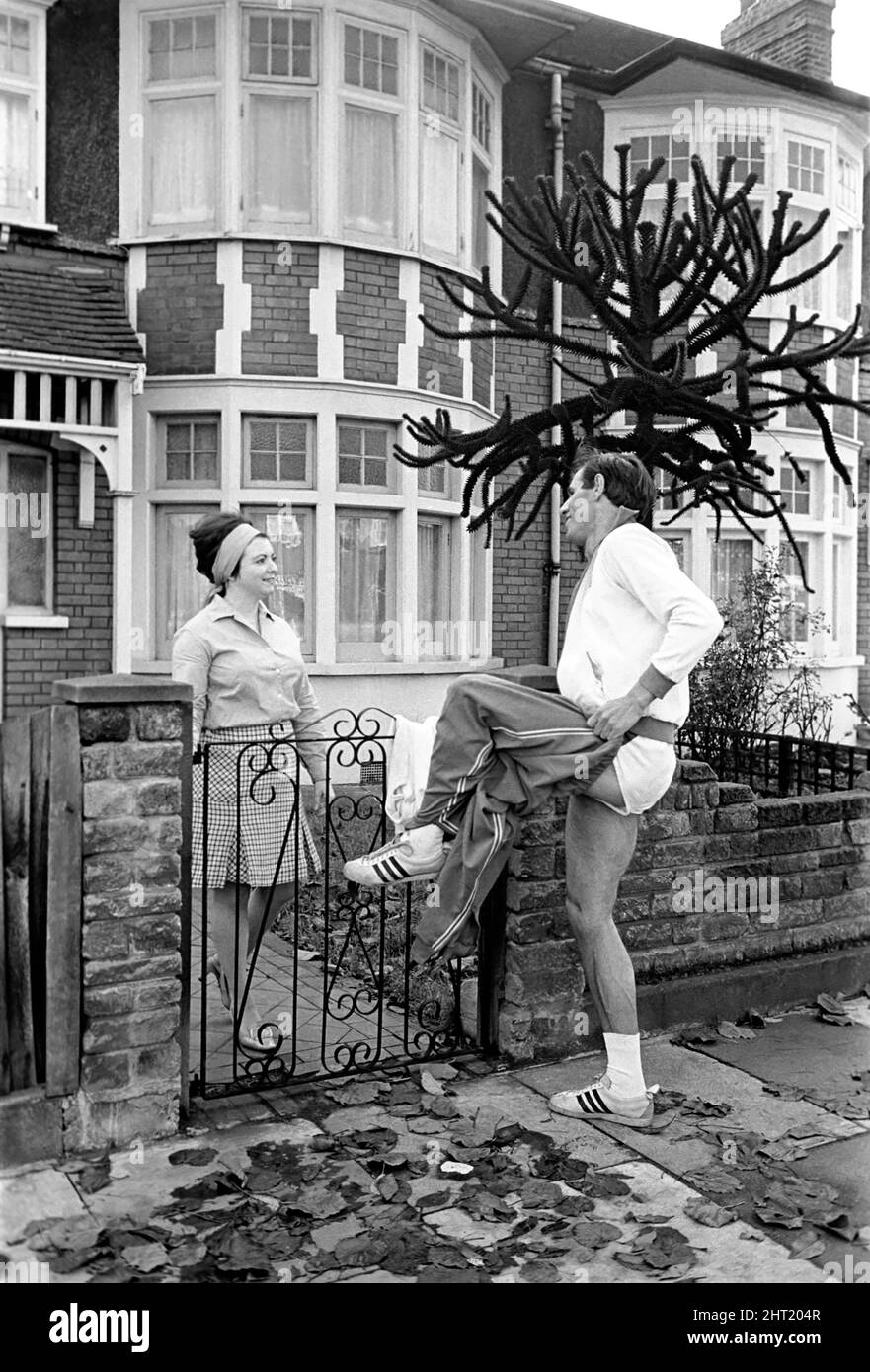 Sport: Athletics: Ron Jone 100 metre sprinter for England and his Club ...