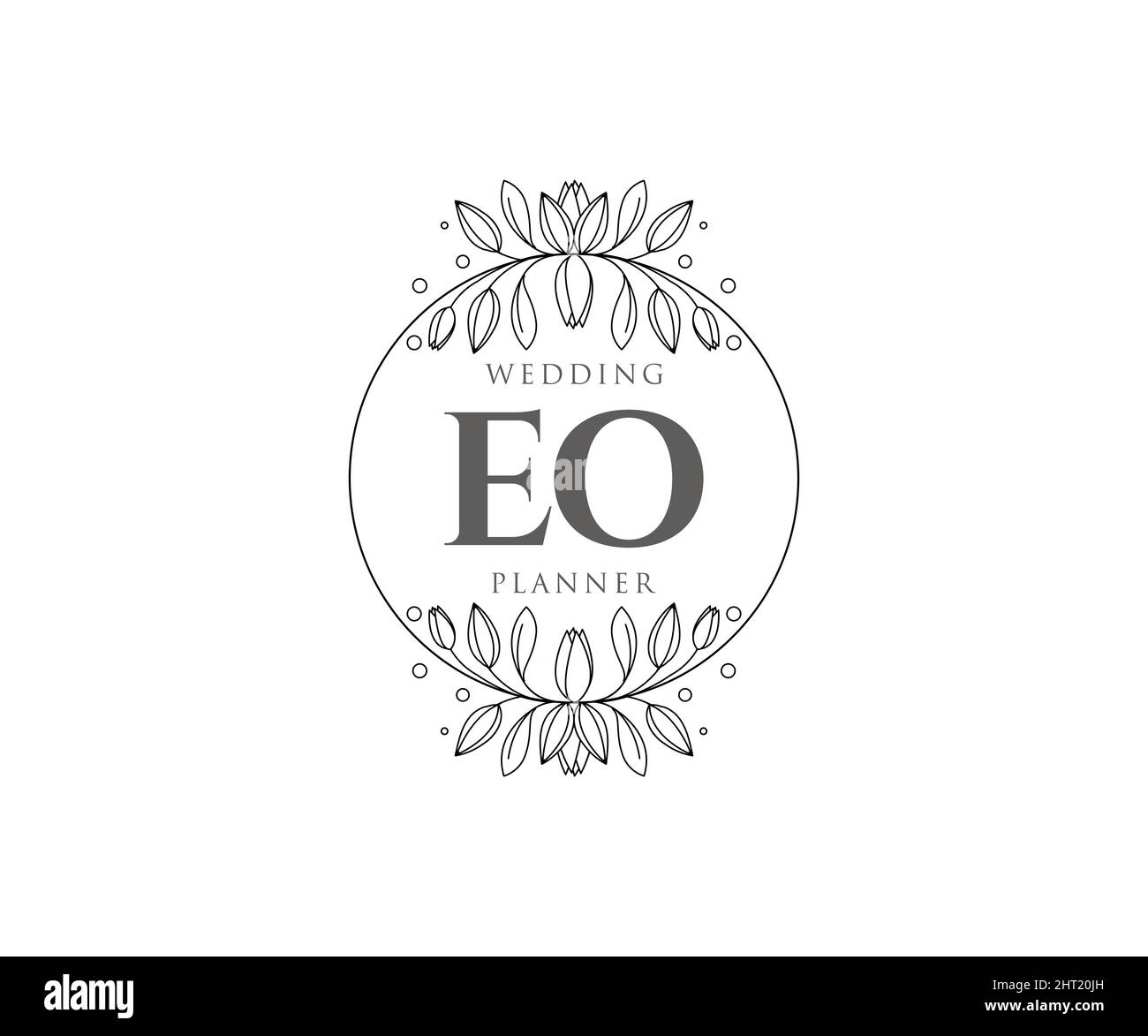 EO Initials letter Wedding monogram logos collection, hand drawn modern ...