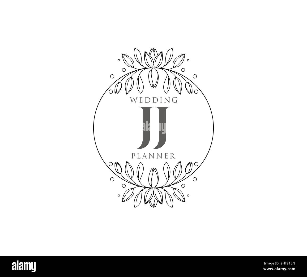JJ Initials letter Wedding monogram logos collection, hand drawn modern ...