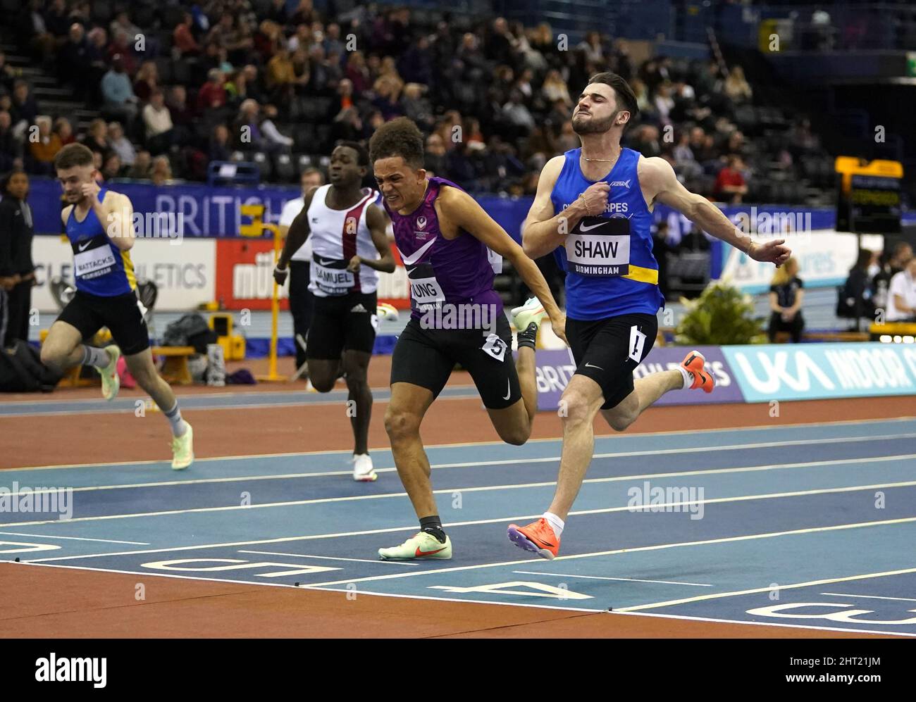 Zac Shaw wins the men's Para Mixed Ambulant 60m Final in a new national ...