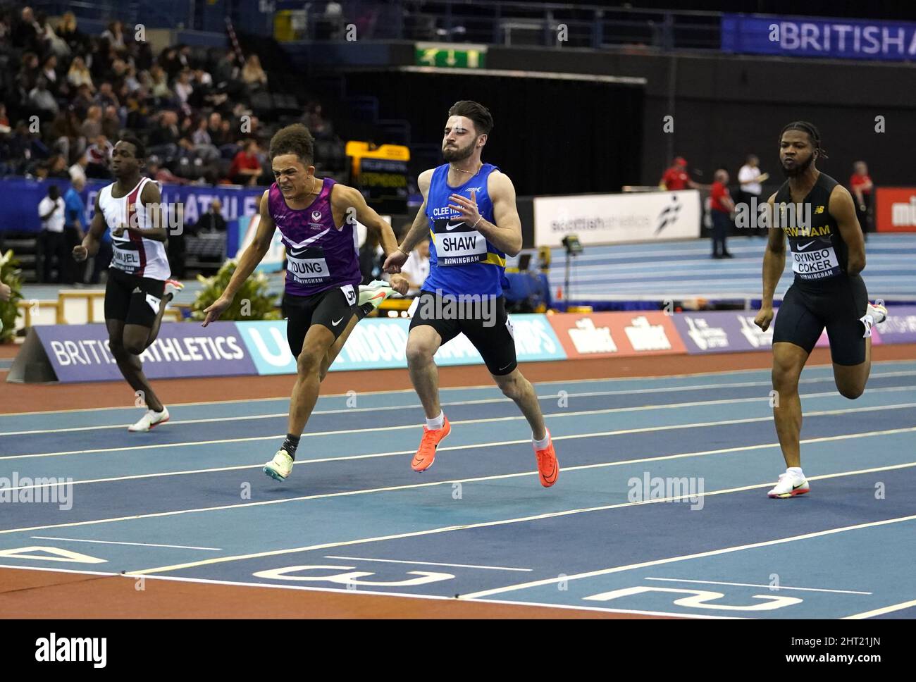 Zac Shaw wins the men's Para Mixed Ambulant 60m Final in a new national ...