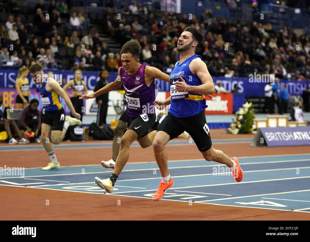 Zac Shaw wins the men's Para Mixed Ambulant 60m Final in a new national ...