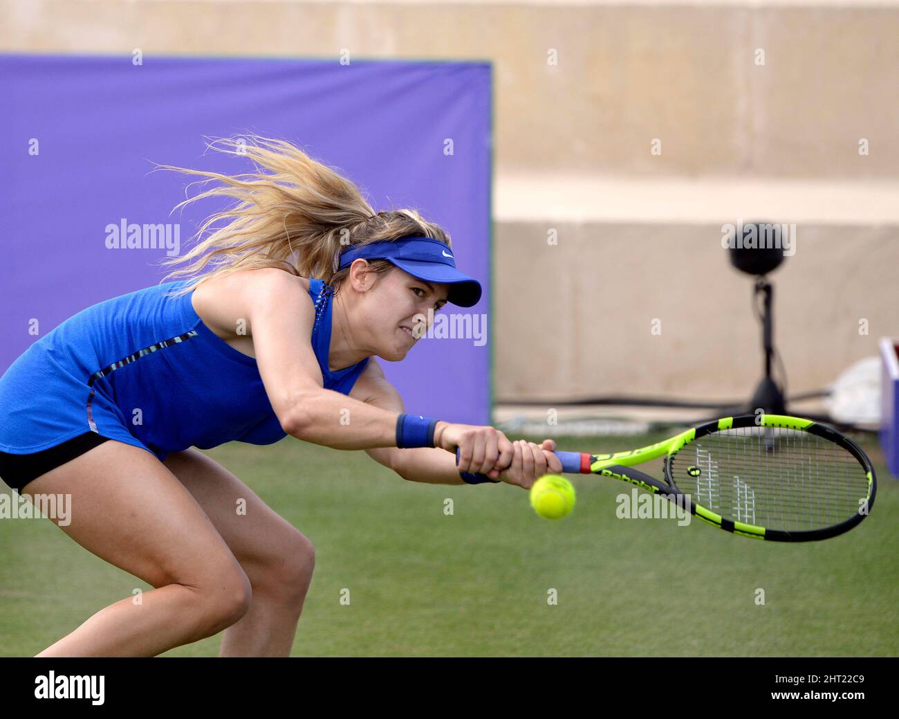 The tennis player Eugenie Bouchard during the Mallorca Open tennis ...