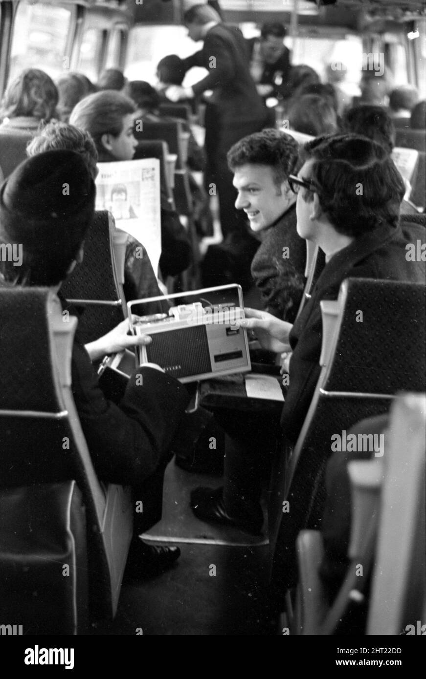 Pop group The Fourmost on tour Lead singer Brian O Hara (on the left ...