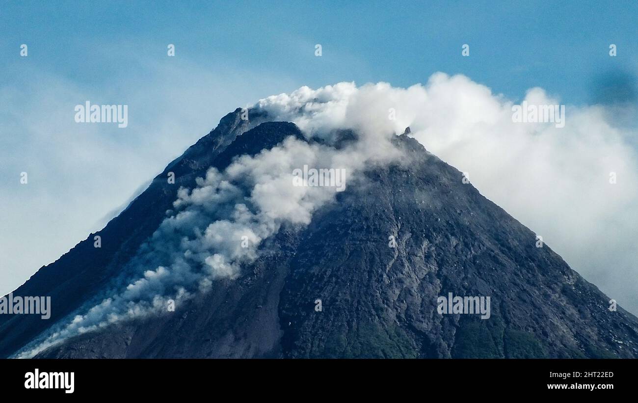 Sleman, Yogyakarta, Indonesia. 26th Feb, 2022. Mount Merapi in Sleman ...