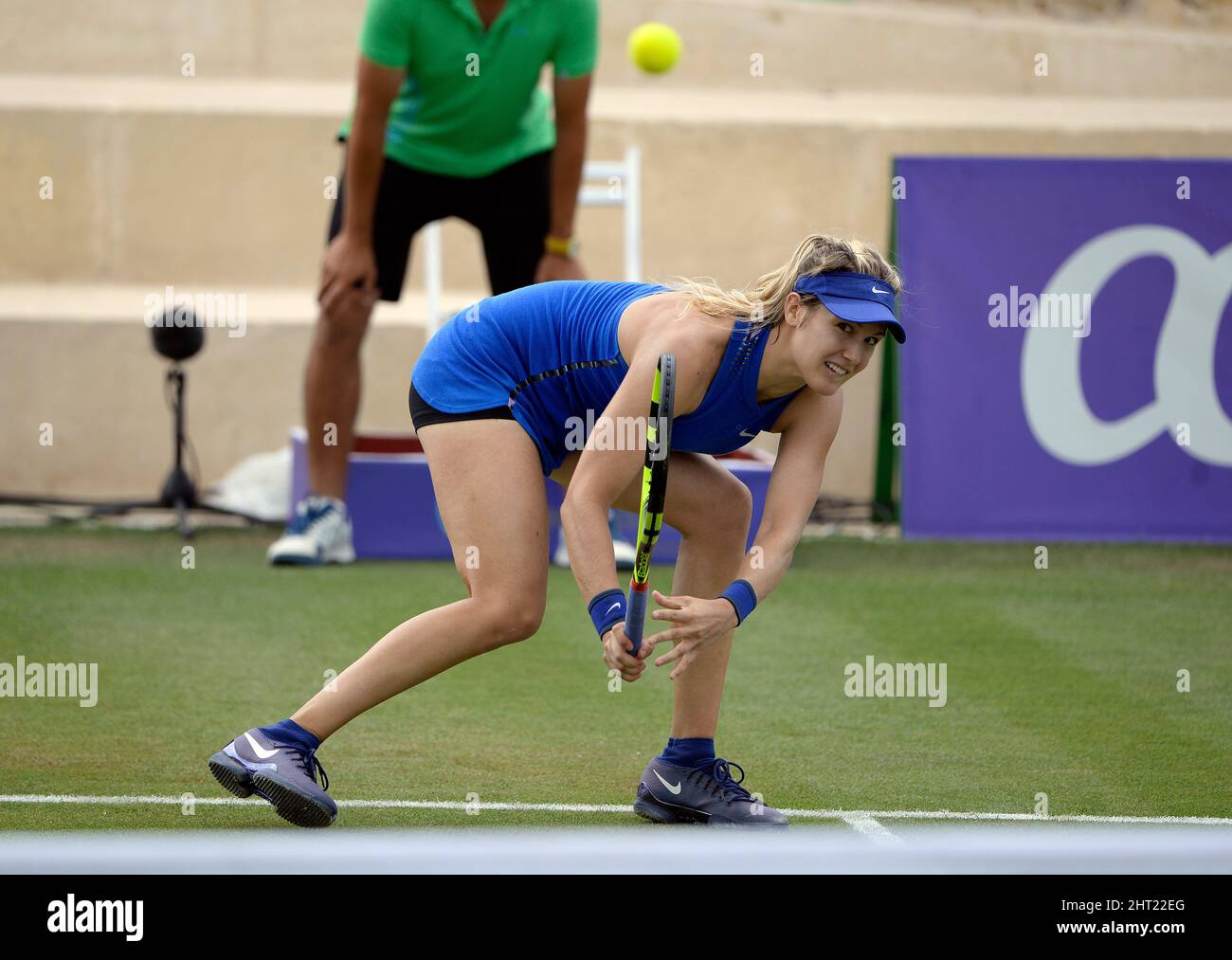 The tennis player Eugenie Bouchard during the Mallorca Open tennis ...
