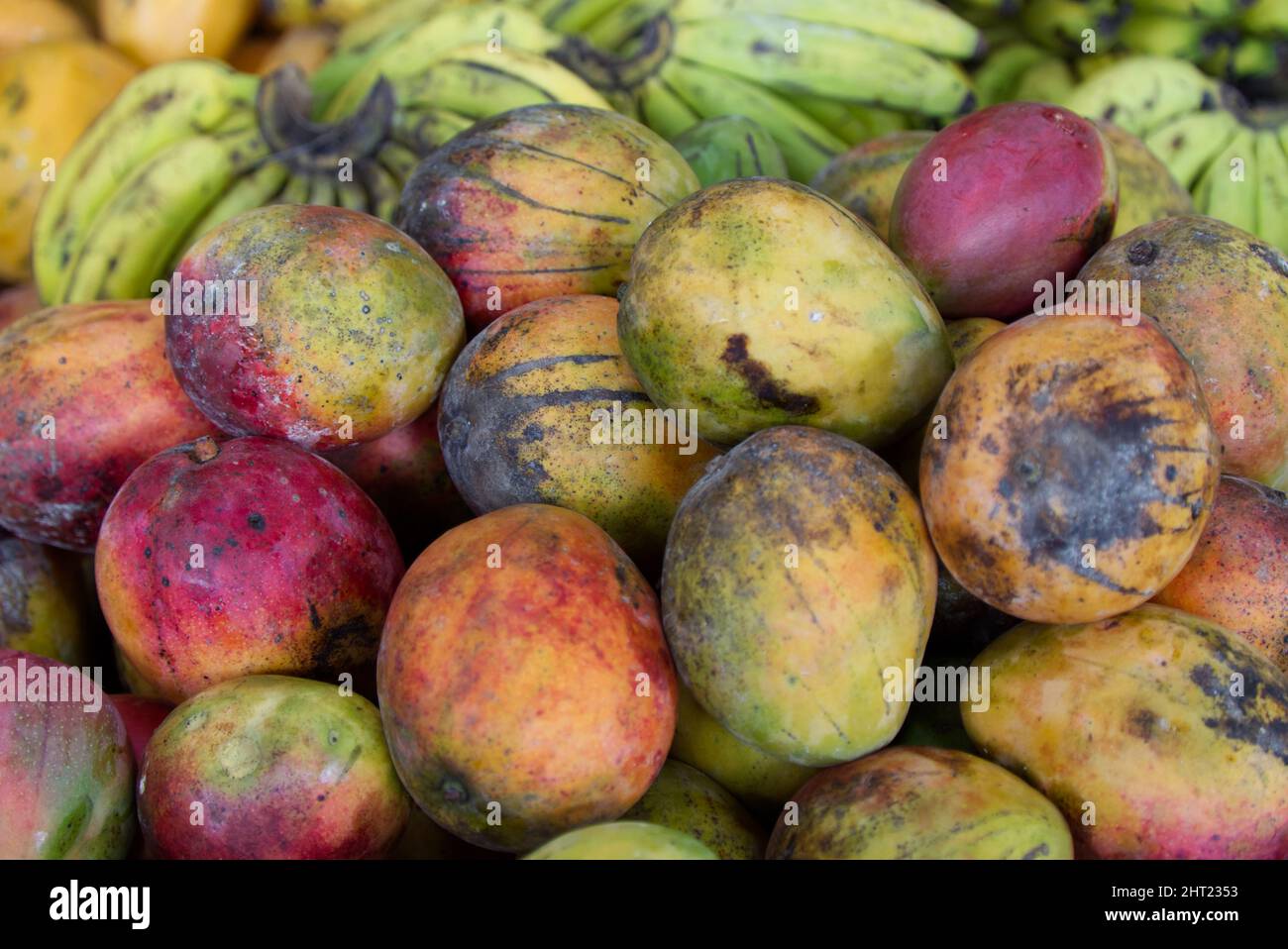 Colorful fruit at the market in Silvia, Colombia Stock Photo - Alamy