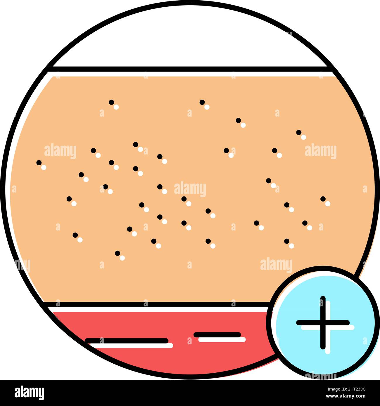 skin allergies and contact dermatitis clinic color icon vector ...