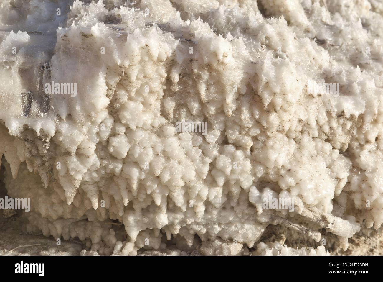 Dead Sea salt, natural mineral salt formations at the Dead Sea, salt ...