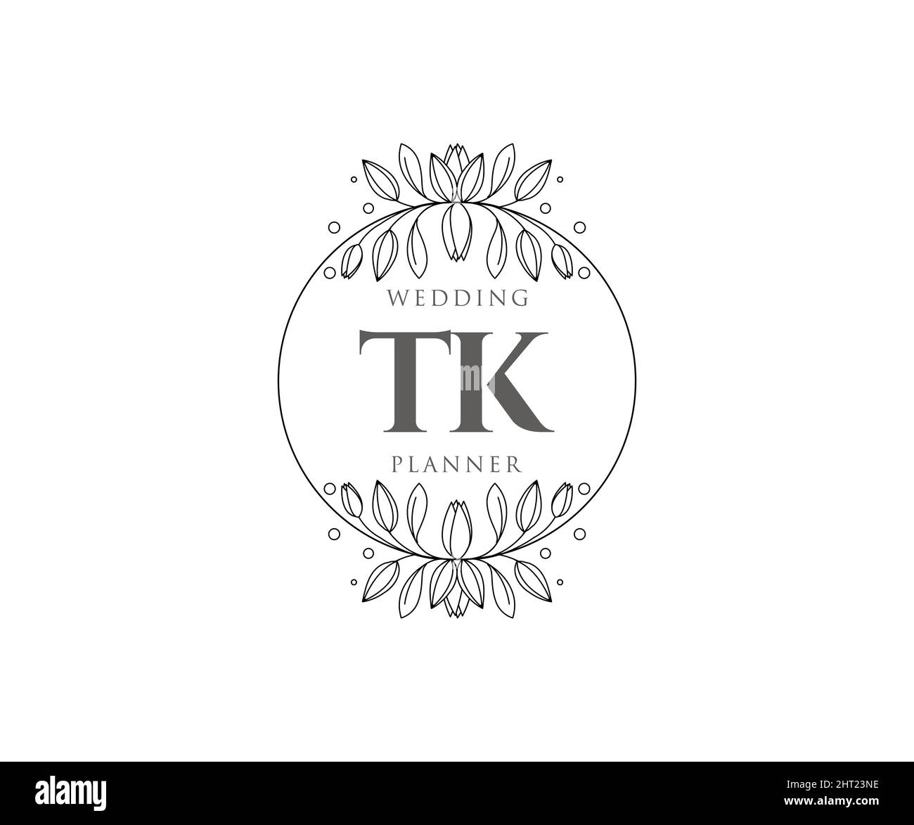 TK Initials letter Wedding monogram logos collection, hand drawn modern ...