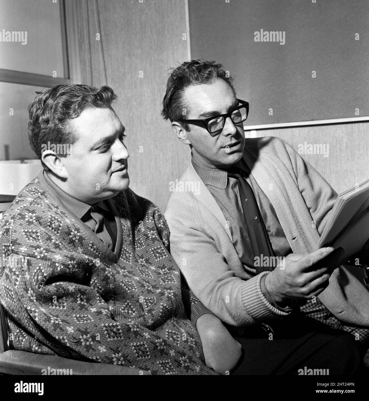 Coronation Street scriptwriters Harry Driver and Vince Powell. 16th ...