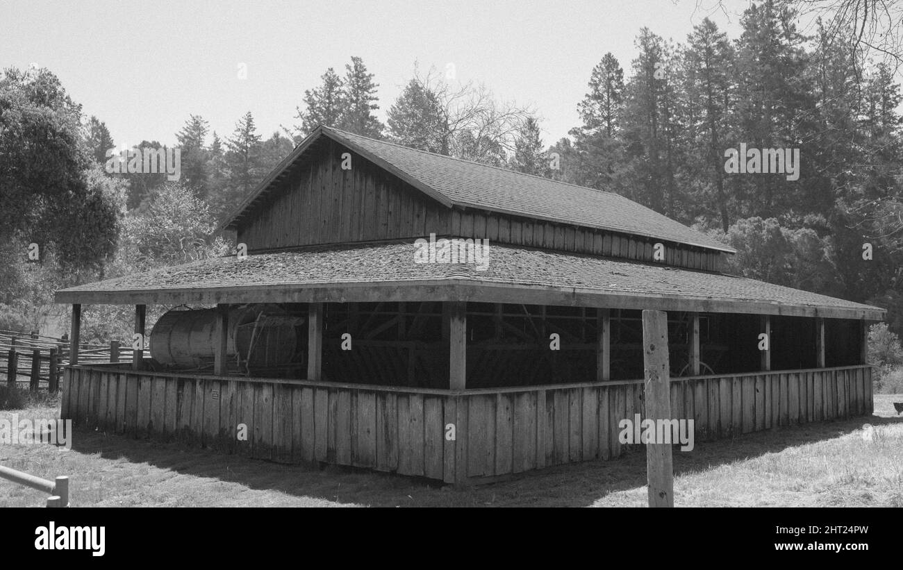 Livestock ranch Black and White Stock Photos & Images - Alamy