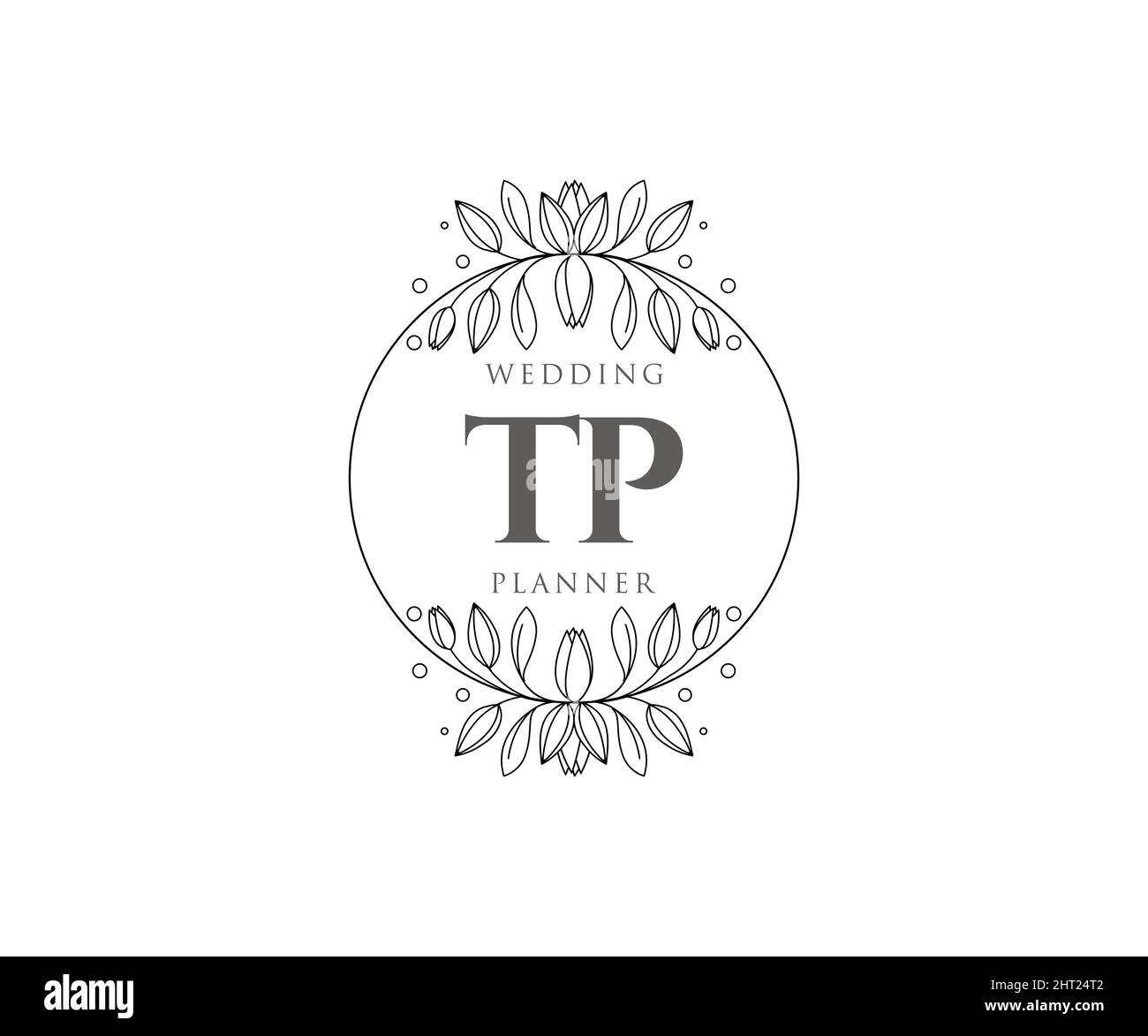 TP Initials letter Wedding monogram logos collection, hand drawn modern ...