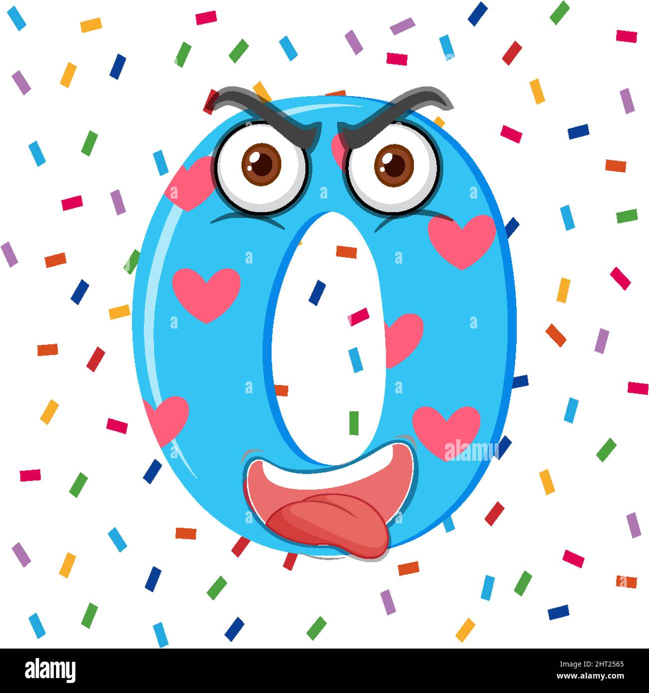 Number cartoon on white background illustration Stock Vector Image ...