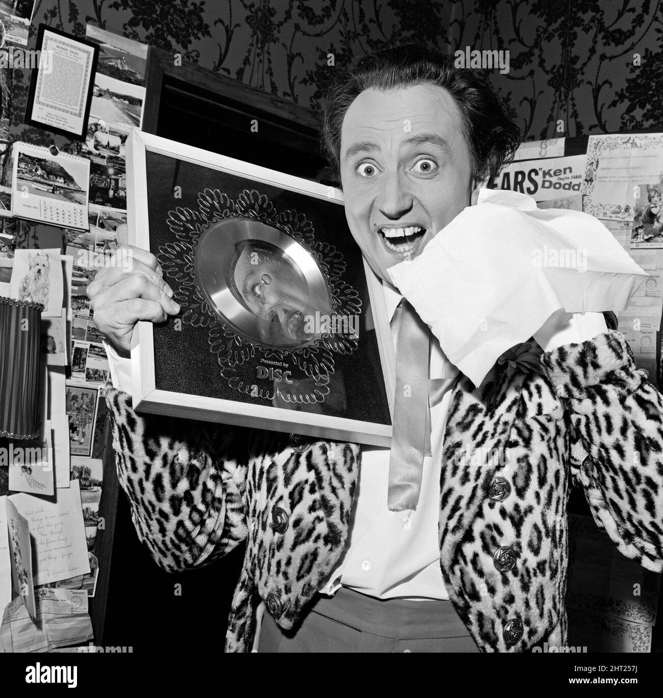 Ken Dodd's success with his song 'Tears' is reflected in this silver ...