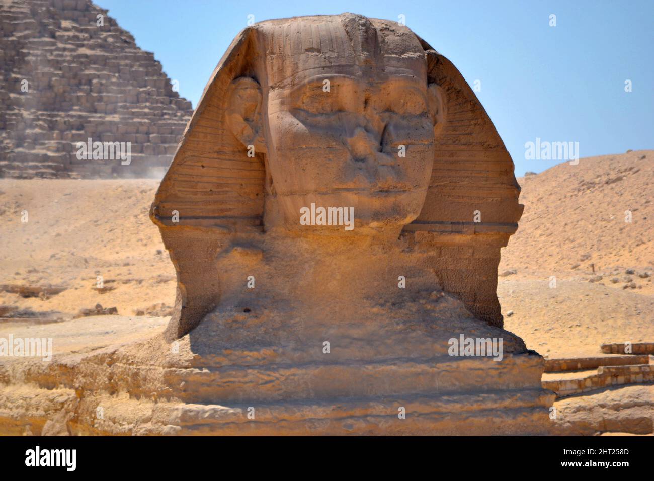 The Great Sphinx of Giza, a large statue in the form of an animal with ...