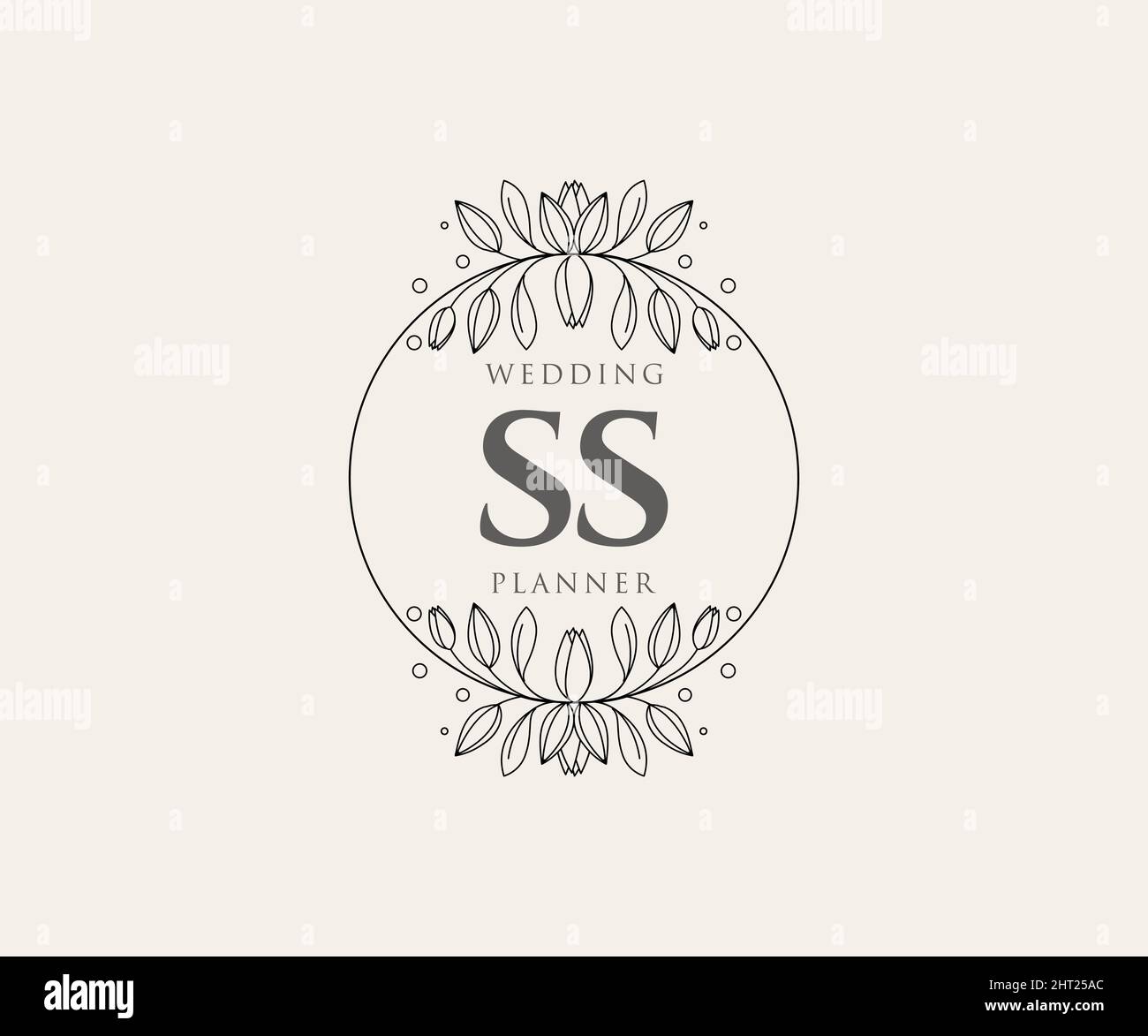 SS Initials letter Wedding monogram logos collection, hand drawn modern ...