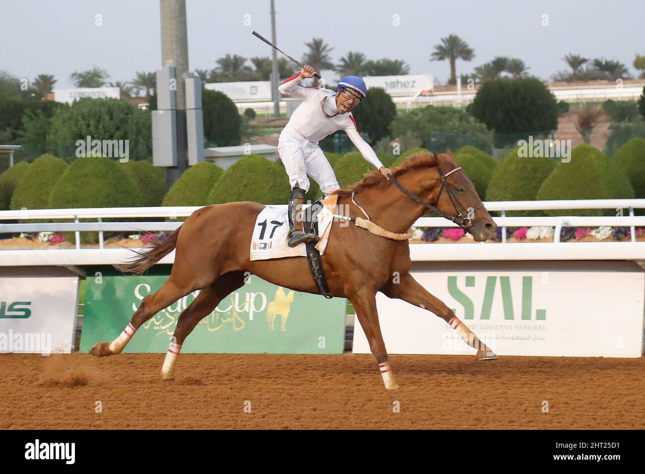 Riyadh, USA. 26th Feb, 2022. February 26, 2022: Aan Alawaan #17 ridden ...