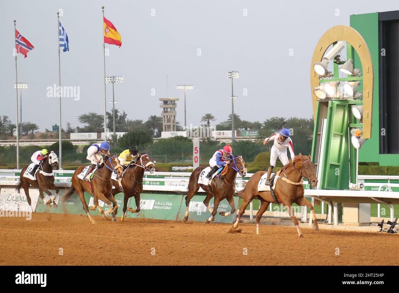 Riyadh, USA. 26th Feb, 2022. February 26, 2022: Aan Alawaan #17 ridden ...