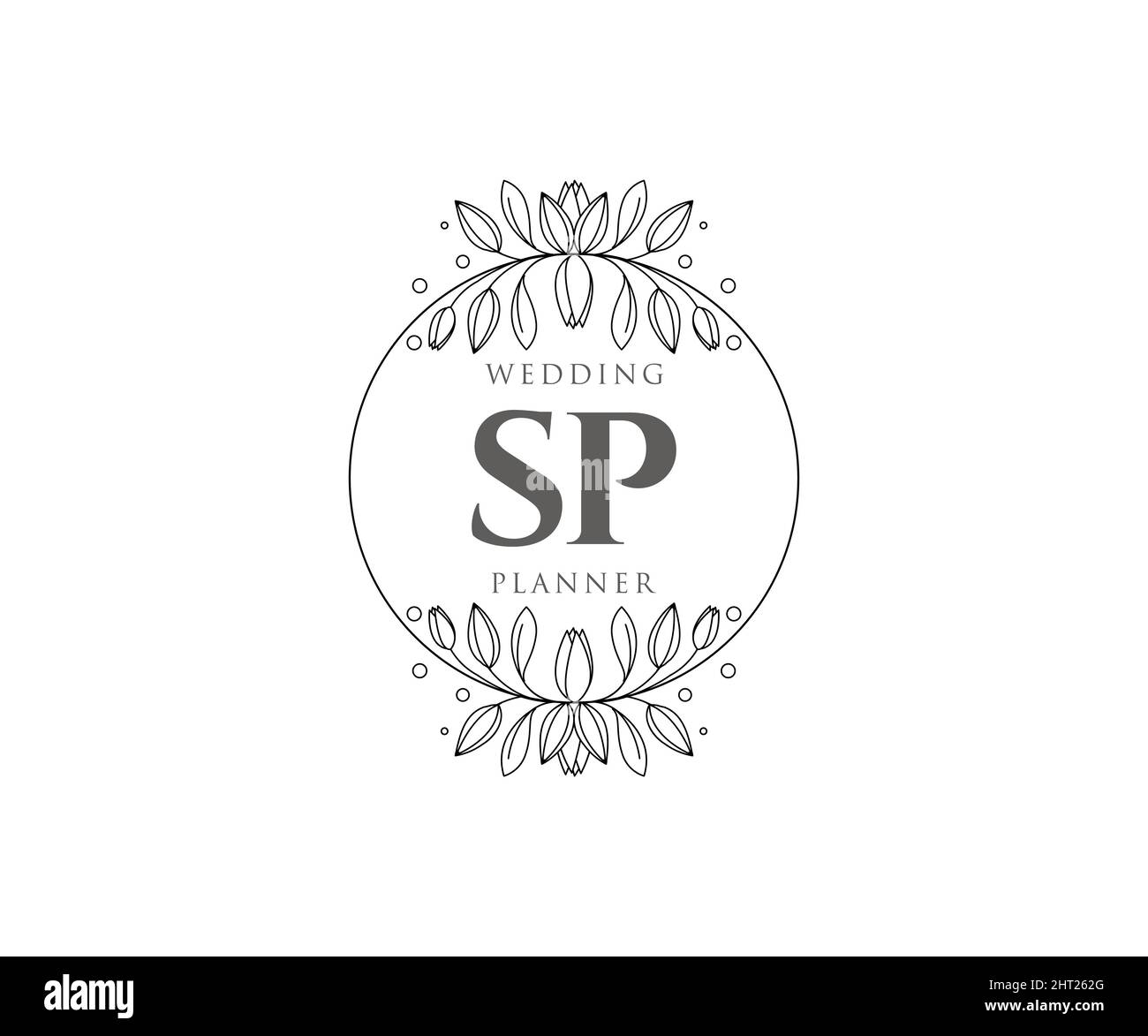 SP Initials letter Wedding monogram logos collection, hand drawn modern ...