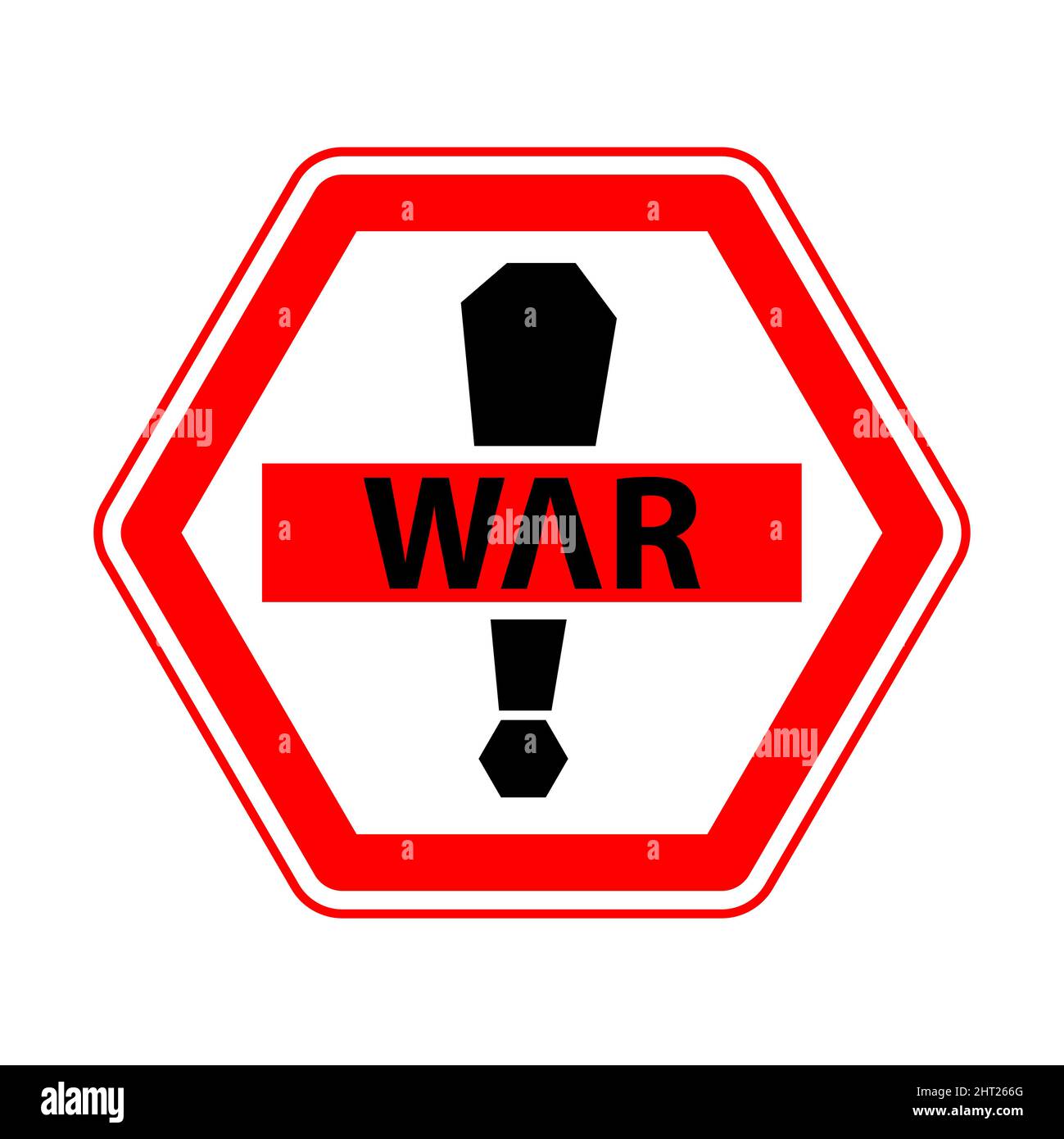 Stop war sign, Vector Illustration on white background Stock Vector ...