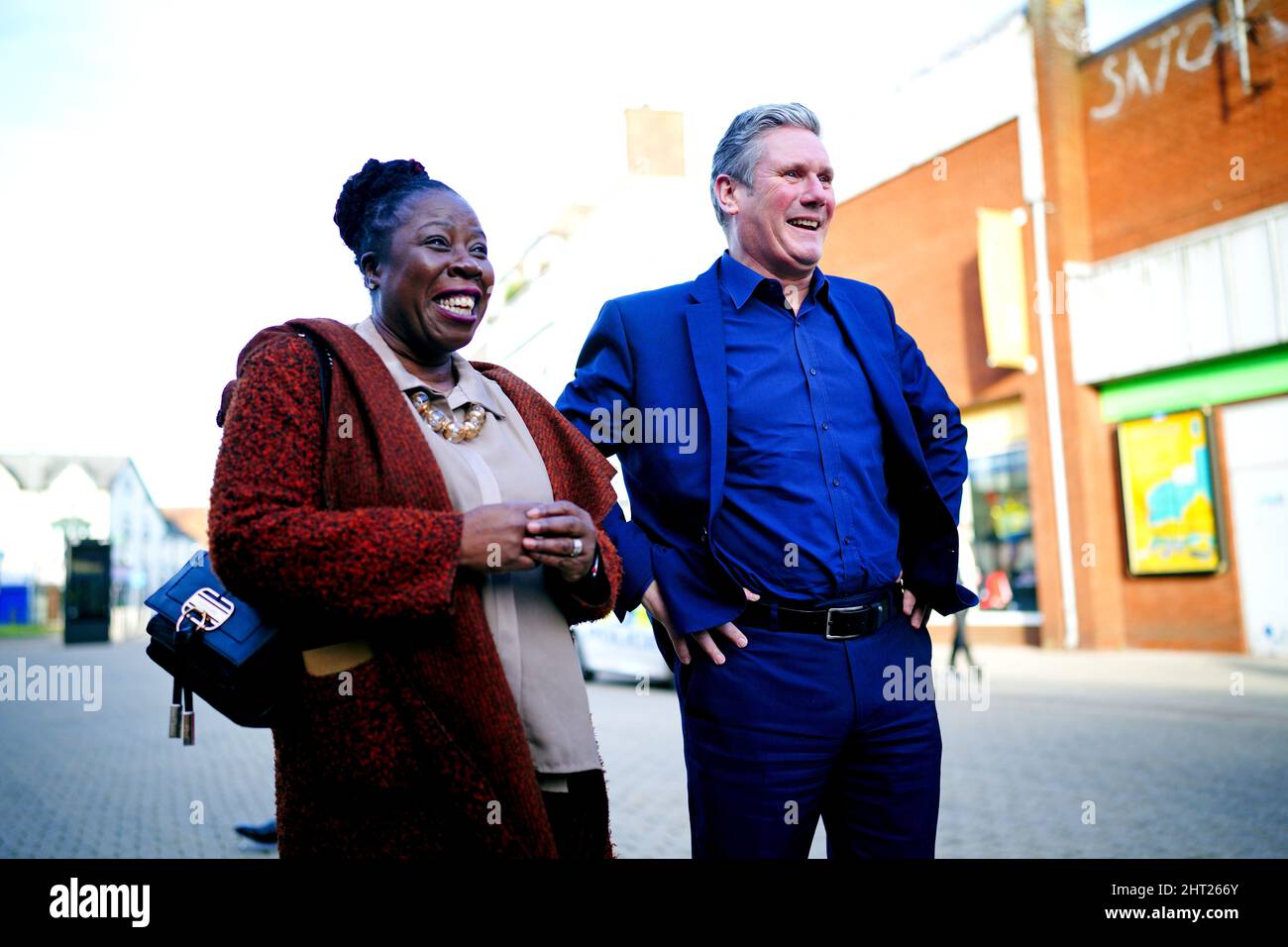 Labour leader Keir Starmer during a visit to Erdington to campaign with ...