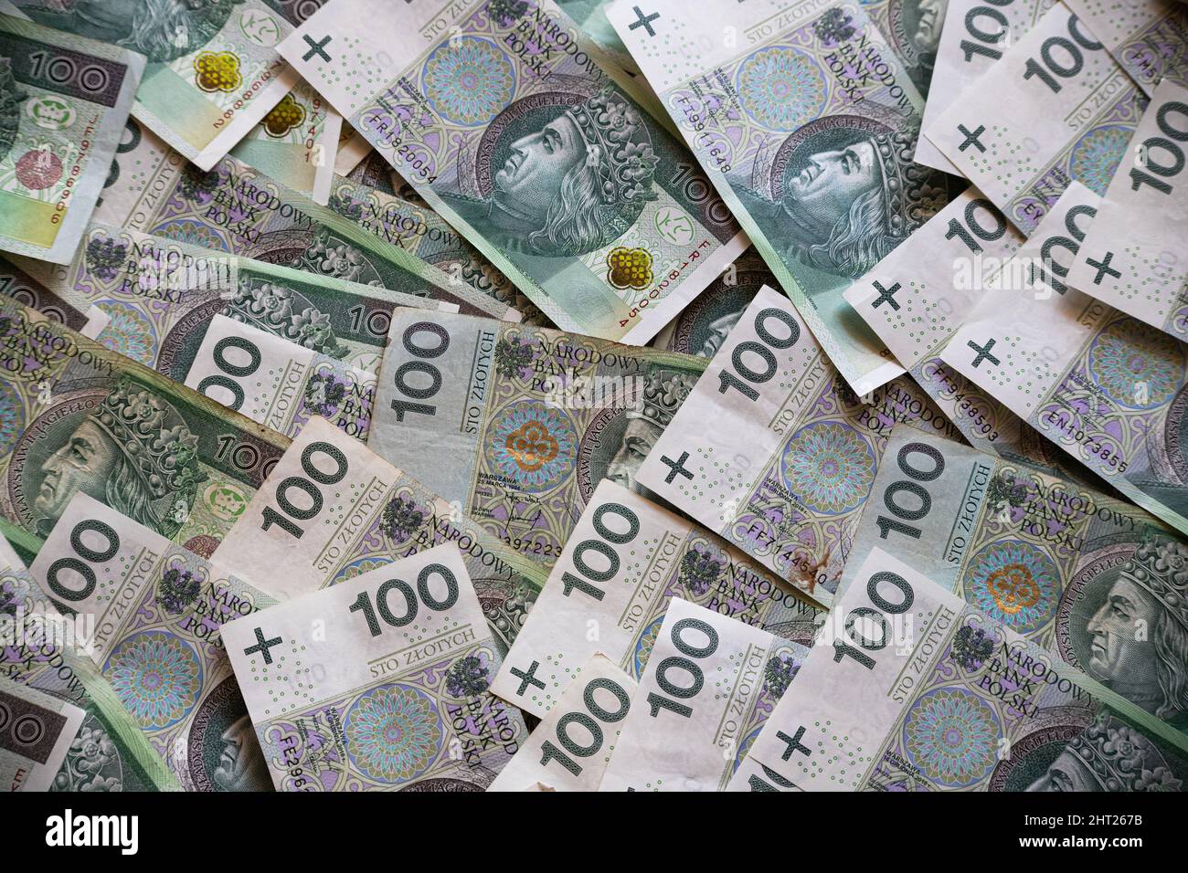 Polish money, 100 zloty. Business background Stock Photo - Alamy