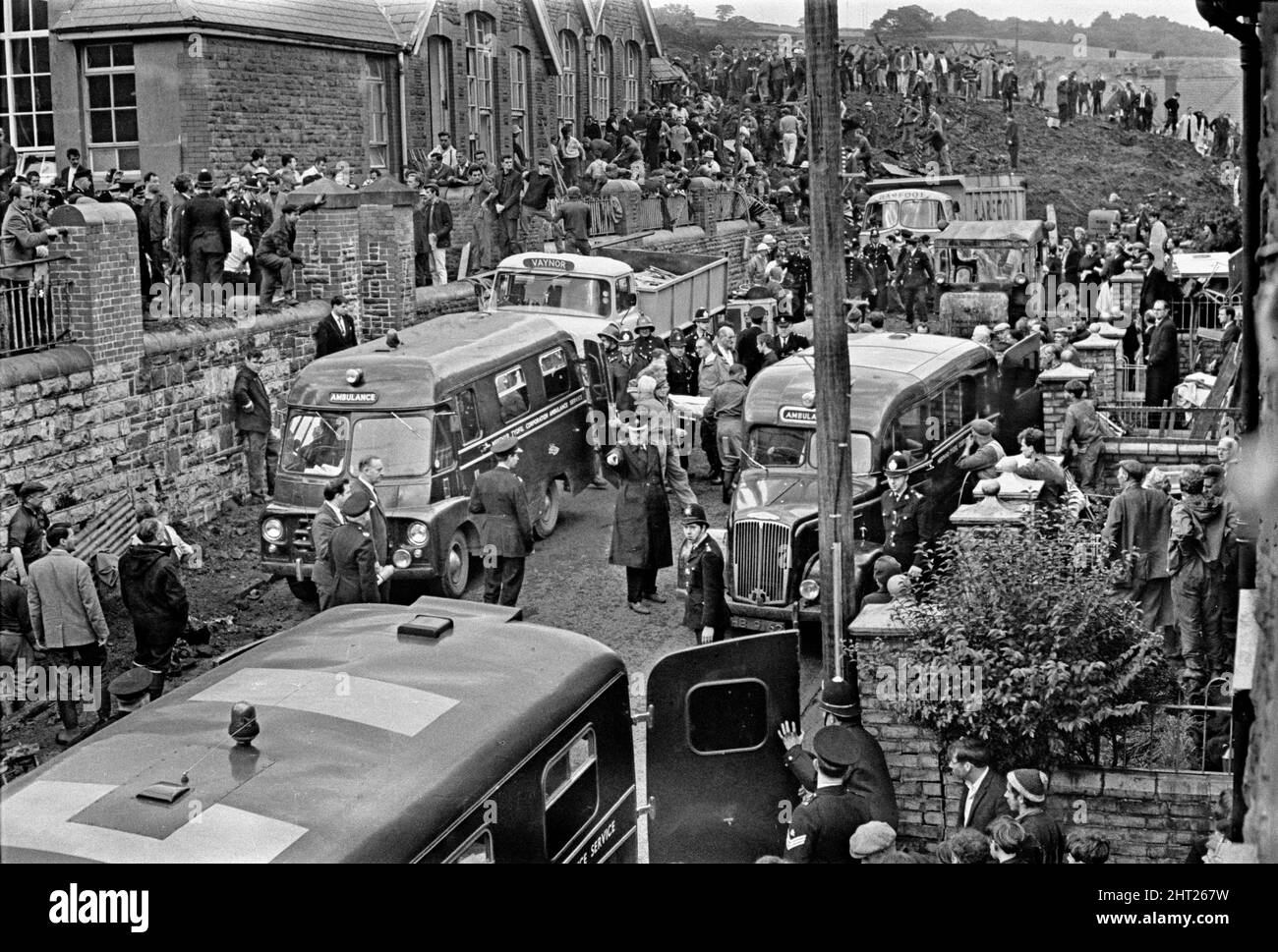 Aberfan, South Wales, circa 21st October 1966 Picture shows the mud and ...